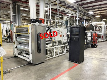 Complete 56" Wide, 6" Extrusion Sheet Line - Plastics Machinery Group