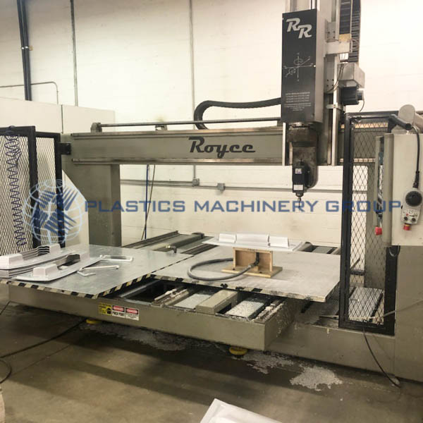 Used CNC Router Royce 5 Axis Twin 5'x5' tables - Plastics Machinery Group